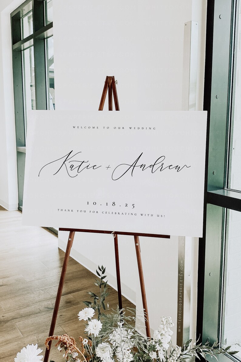 Minimalist Welcome Sign Minimalist Wedding Sign Welcome - Etsy