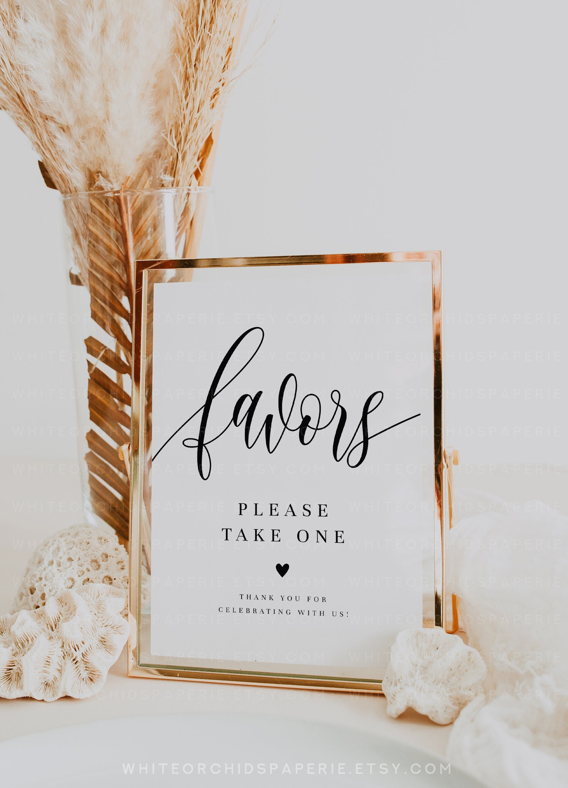 Calligraphy Wedding Favor Sign Favor Sign Template Wedding - Etsy