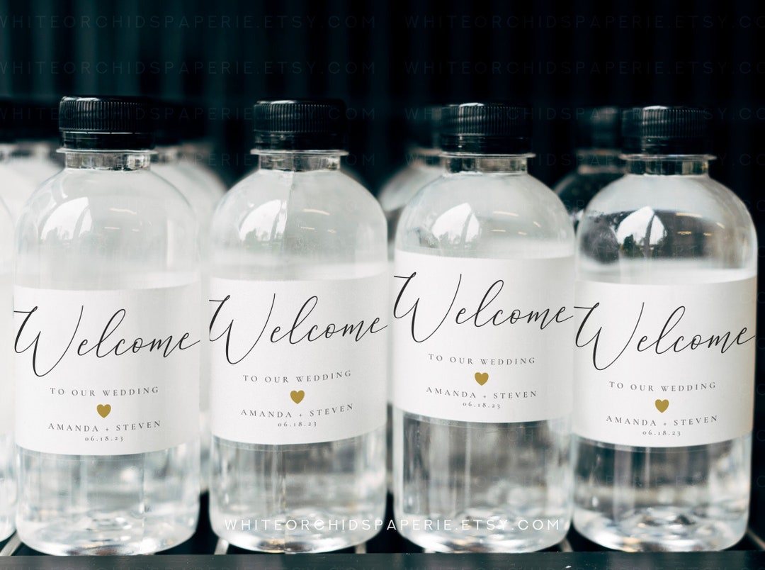 Welcome to the Wedding Labels, Wedding Water Labels, Welcome Wedding ...