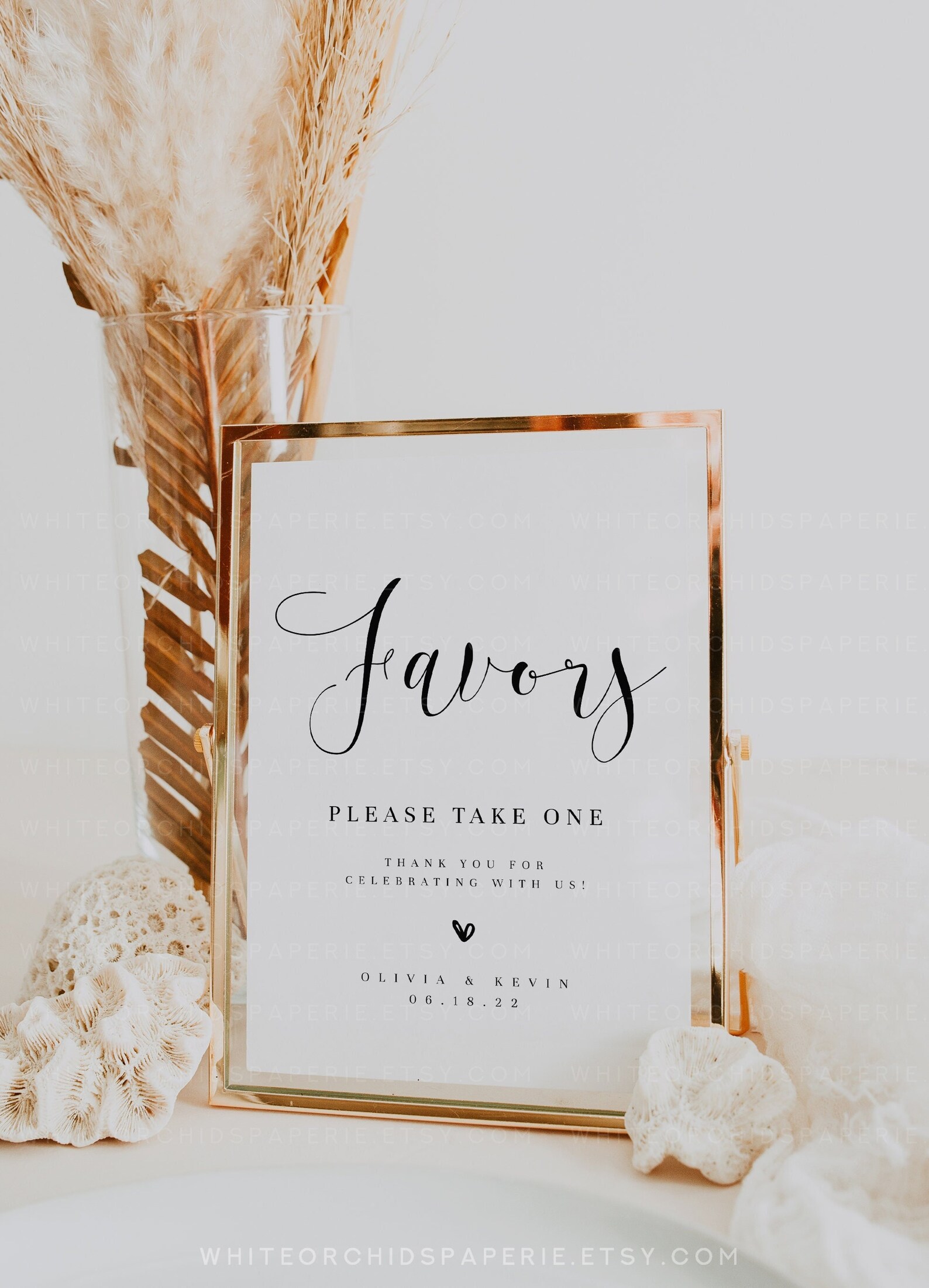 Wedding Favors Sign Favors Sign Template Minimalist Favors - Etsy