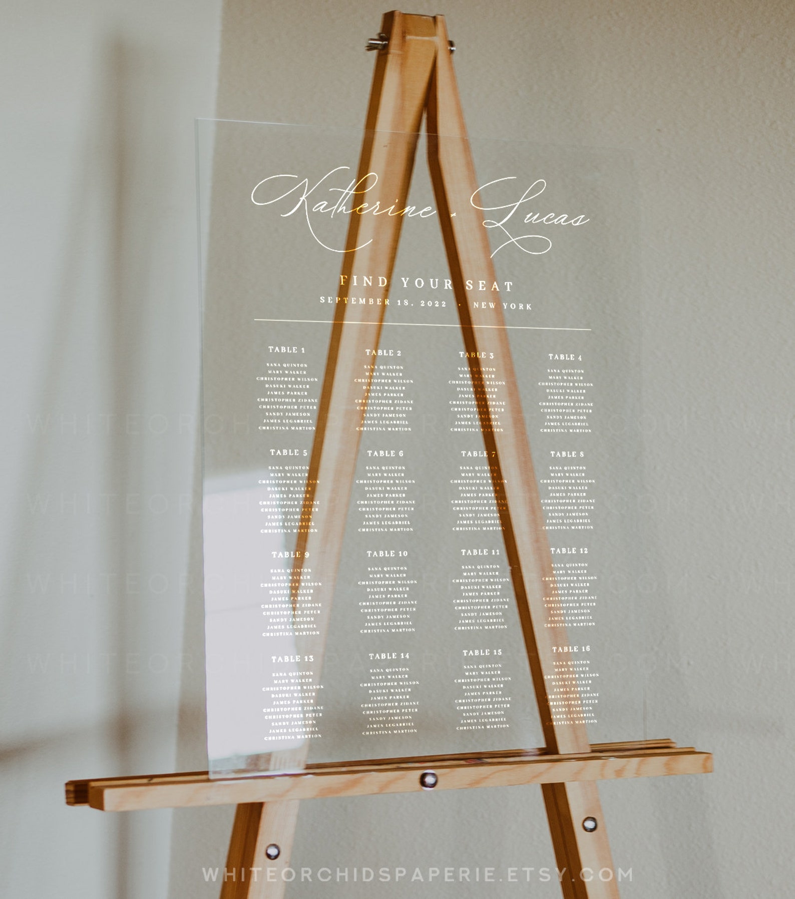 Script Seating Chart Seating Chart Sign Wedding Seating | Etsy