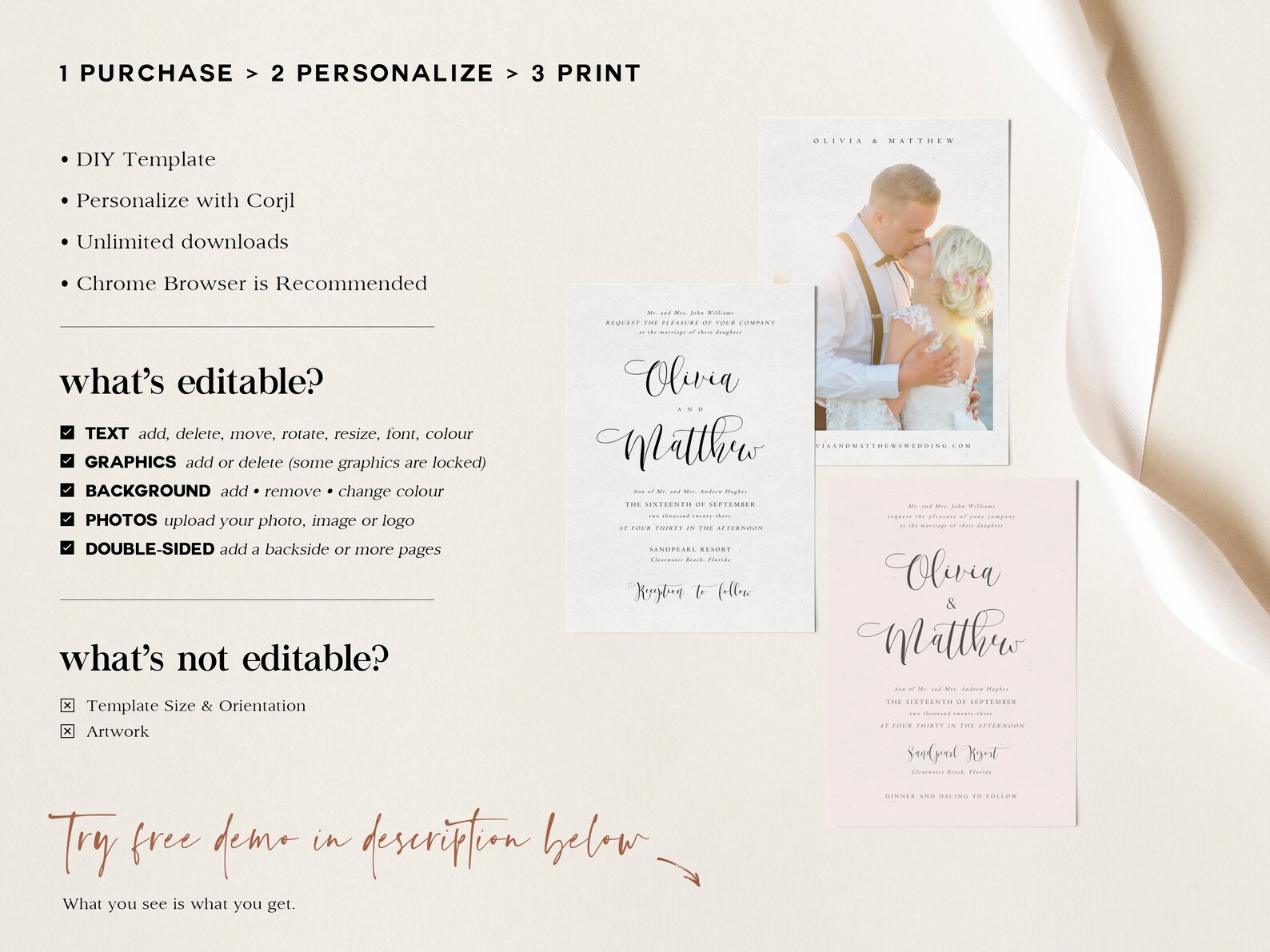 Script Wedding Program Template Ceremony Program Program | Etsy