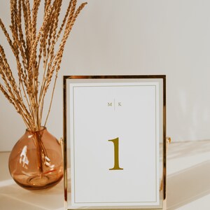 Classic Table Numbers Gold Table Numbers Table Numbers - Etsy