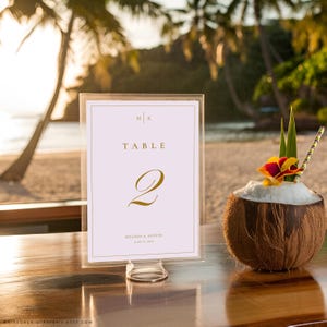 Classic Table Numbers, Gold Table Numbers, Table Numbers Wedding ...