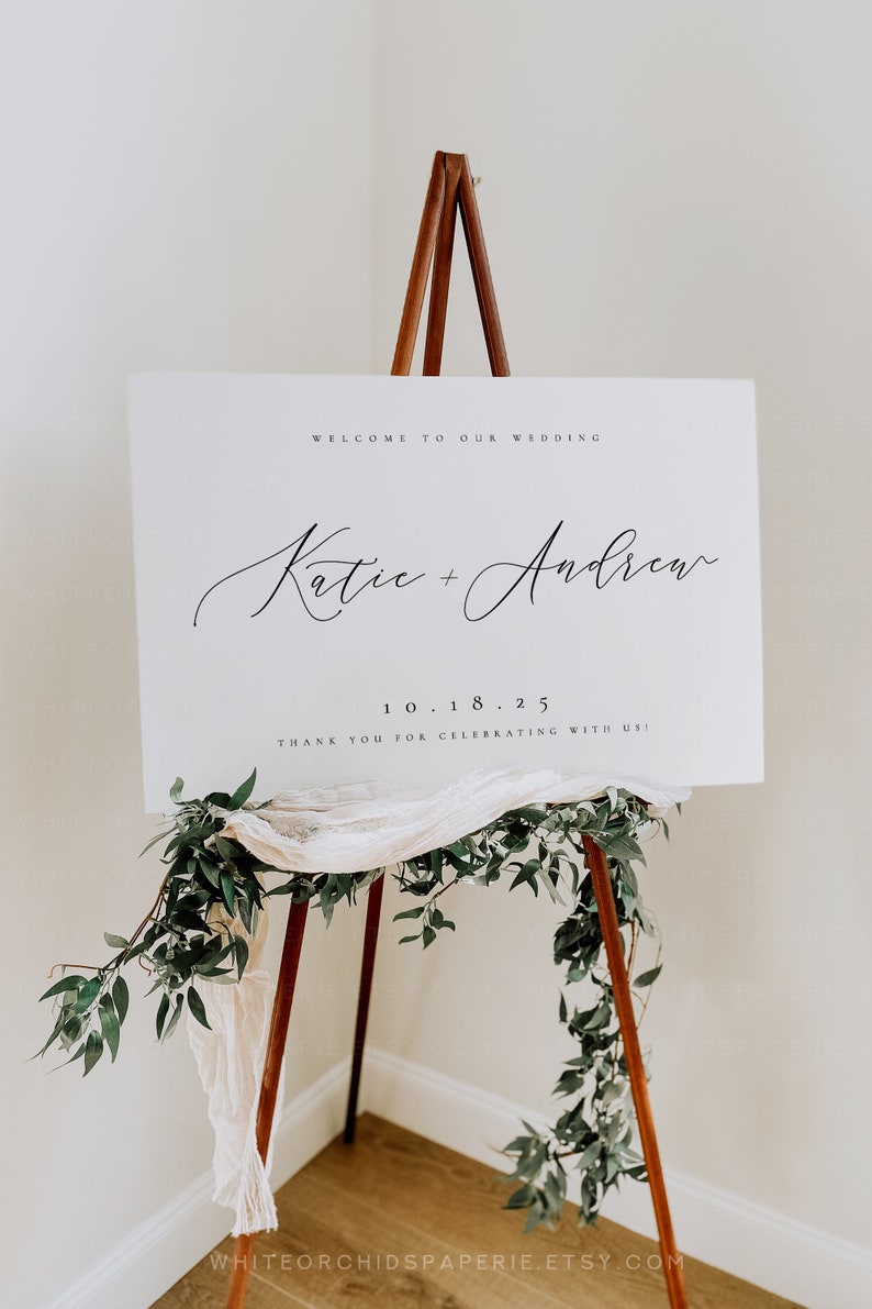 Minimalist Welcome Sign Minimalist Wedding Sign Welcome - Etsy