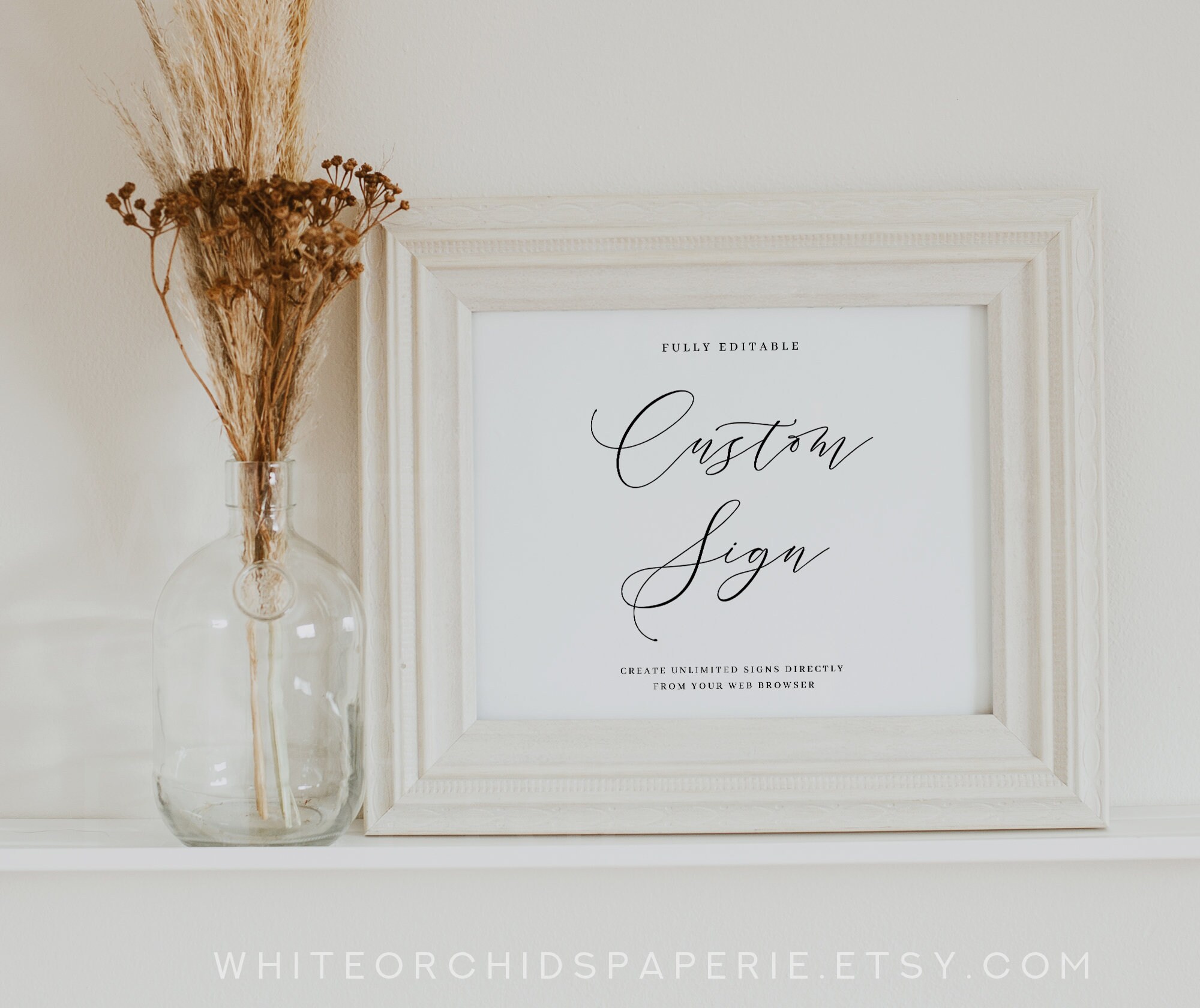 Wedding Sign Template, Wedding Sign Printable, Custom Wedding Sign ...