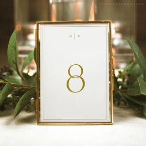 Classic Table Numbers, Gold Table Numbers, Table Numbers Wedding ...