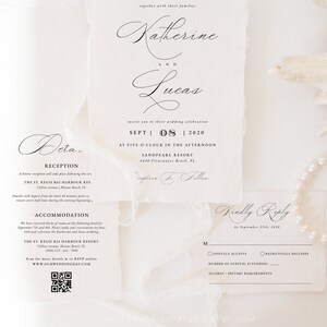 Script Wedding Invitation Wedding Invitation Template - Etsy