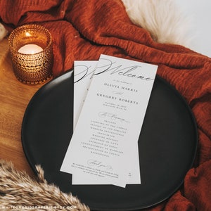 Script Wedding Program Template, Ceremony Program, Program Printable ...