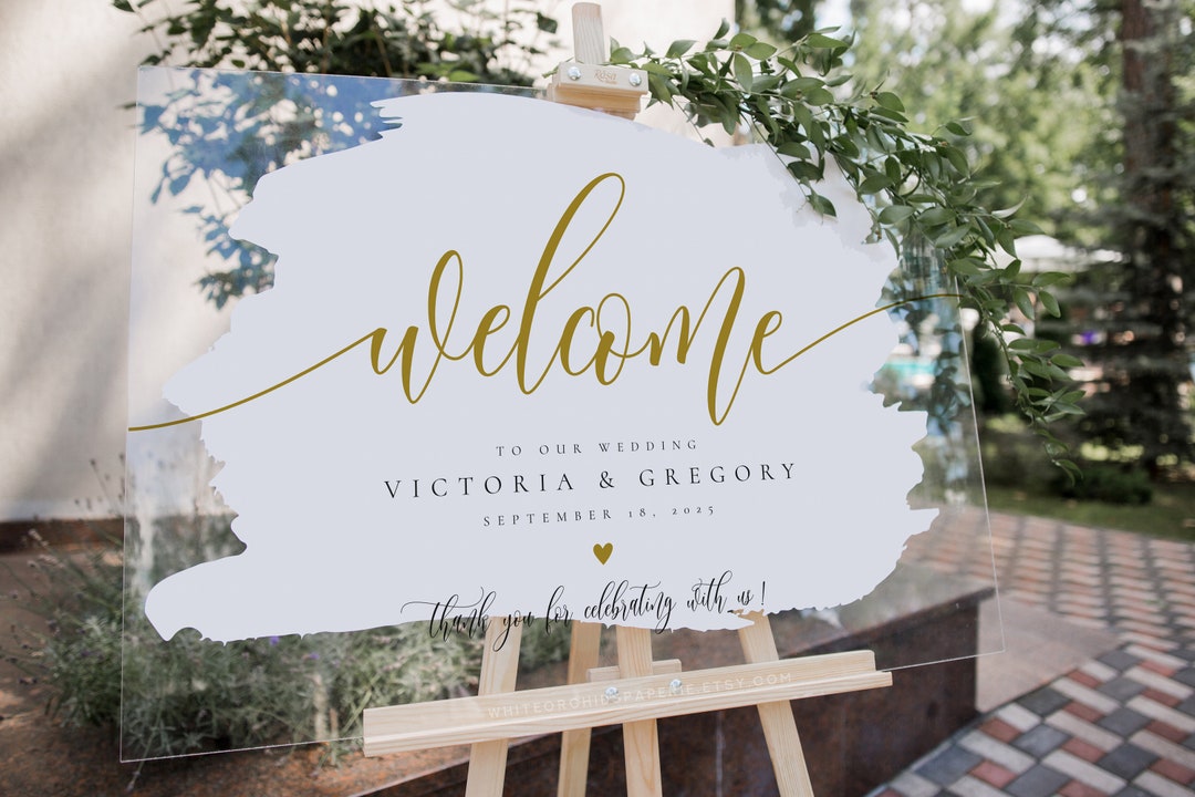 Modern Welcome Sign, Wedding Welcome Sign, Welcome Sign Wedding ...