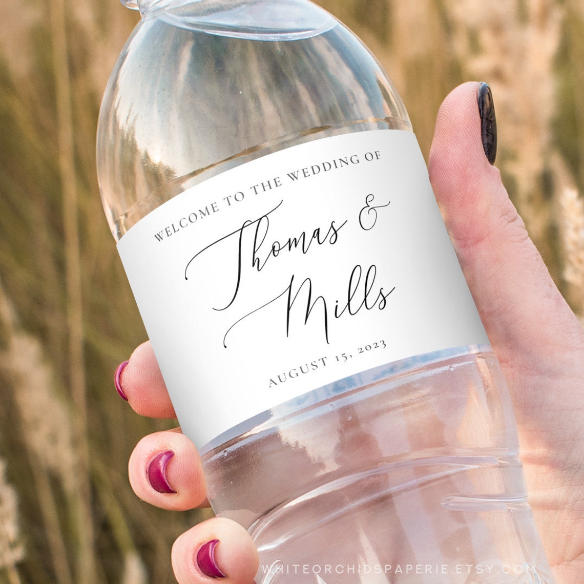 Welcome Wedding Labels Wedding Water Labels Wedding Labels - Etsy