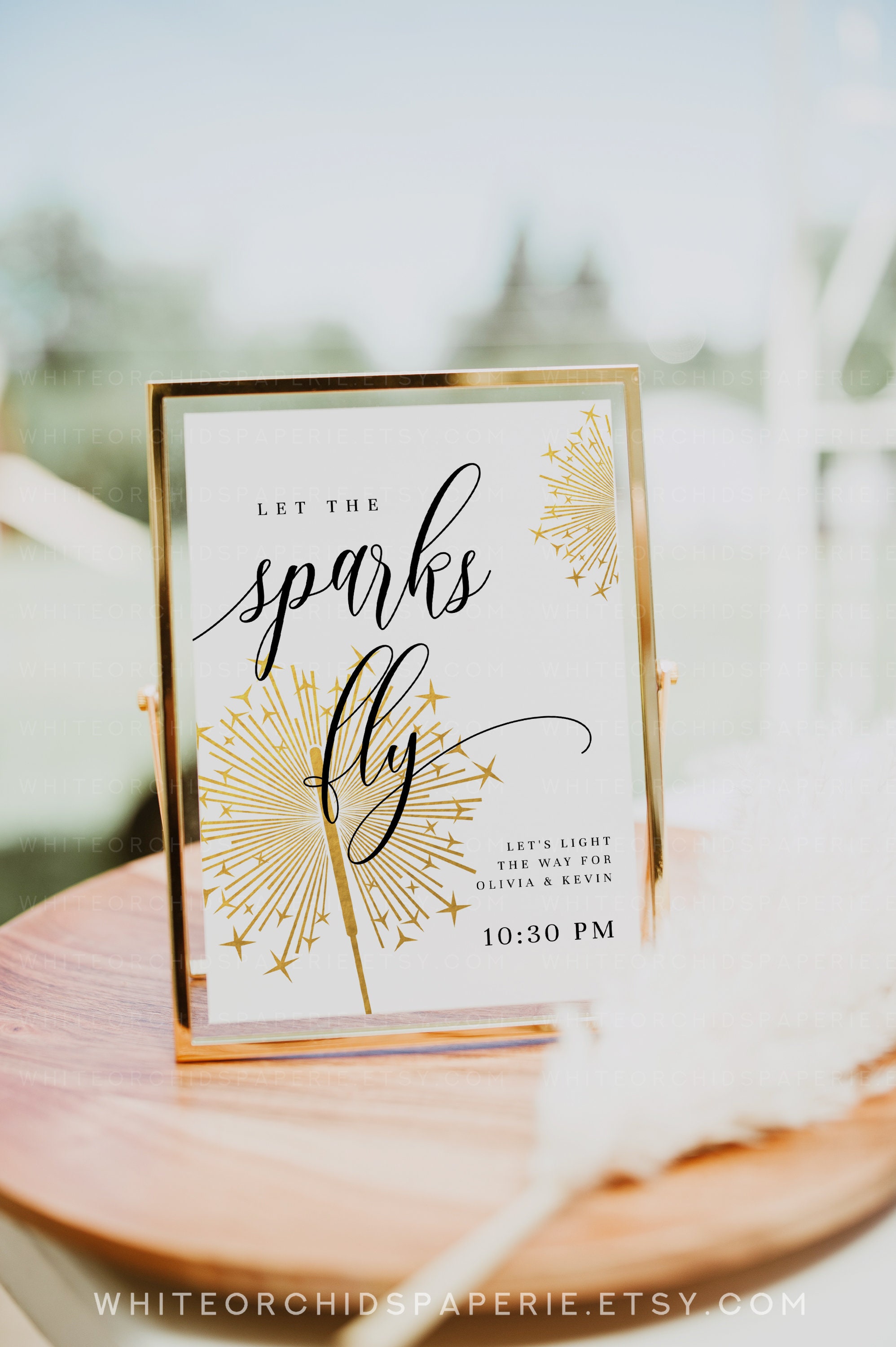 Sparkler Send off Sign Let Love Sparkle Sign Sparkler Send - Etsy