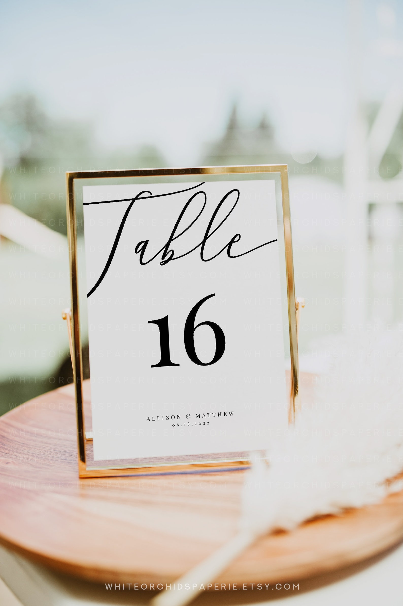 Minimalist Table Numbers Template, Table Numbers Wedding, Table Numbers ...