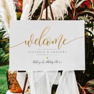 Script Welcome Sign Wedding Welcome Sign Welcome Sign - Etsy