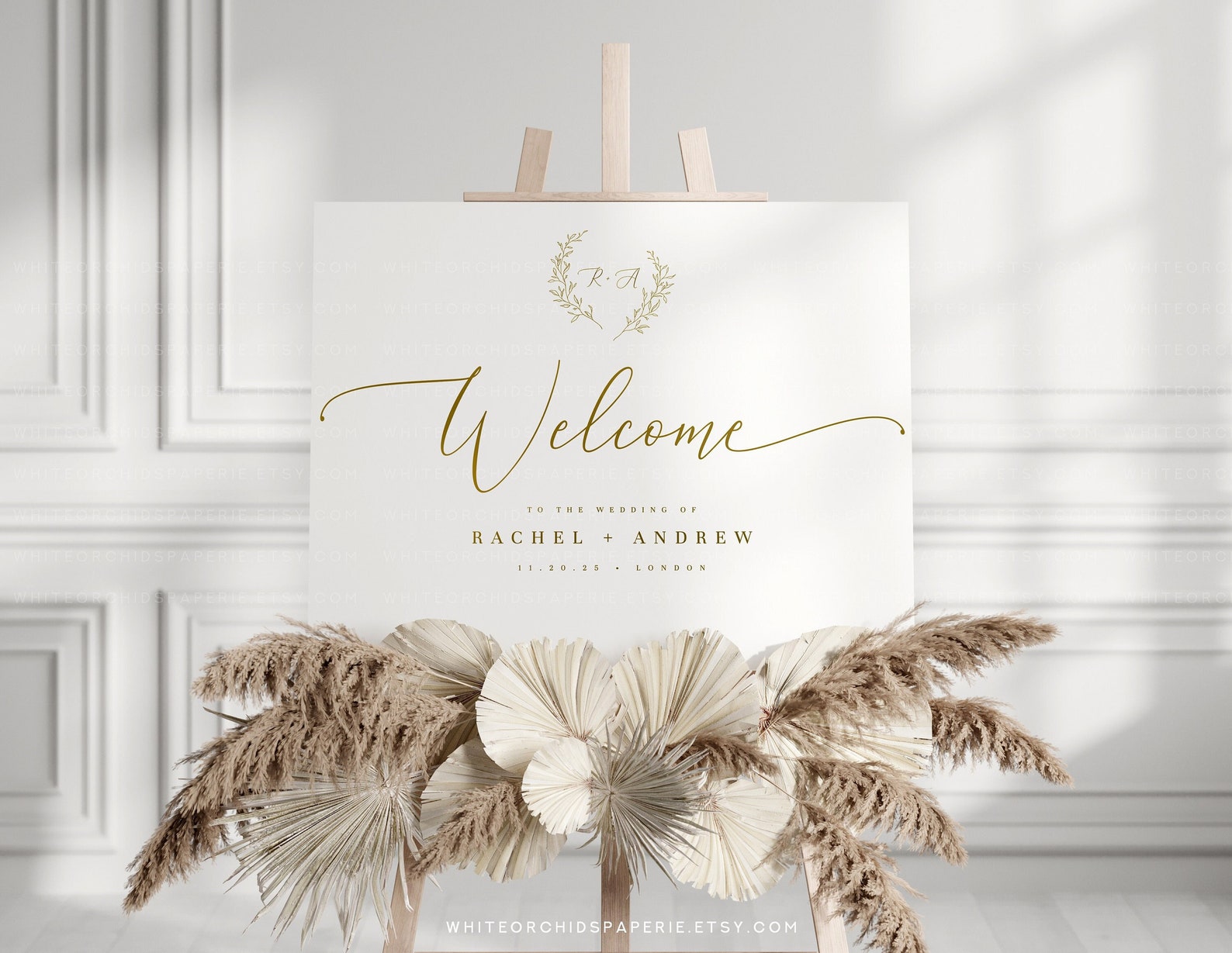 Gold Welcome Sign Wedding Welcome Sign Welcome Wedding Sign - Etsy