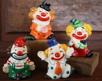 Clown figurines | Etsy