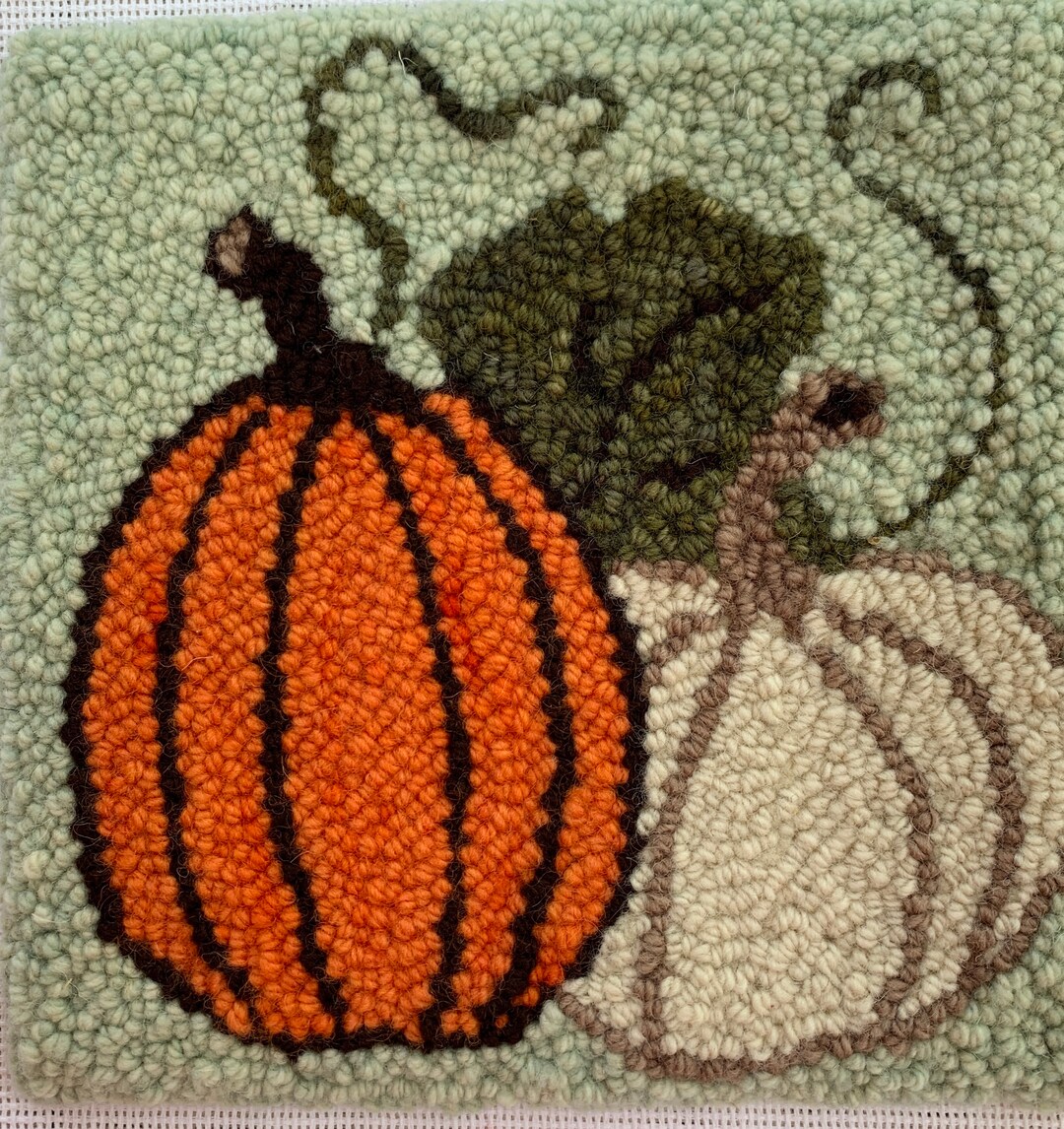 Pumpkin Needle Rug Kit, Oxford Punch Needle, Punch Needle Pattern ...