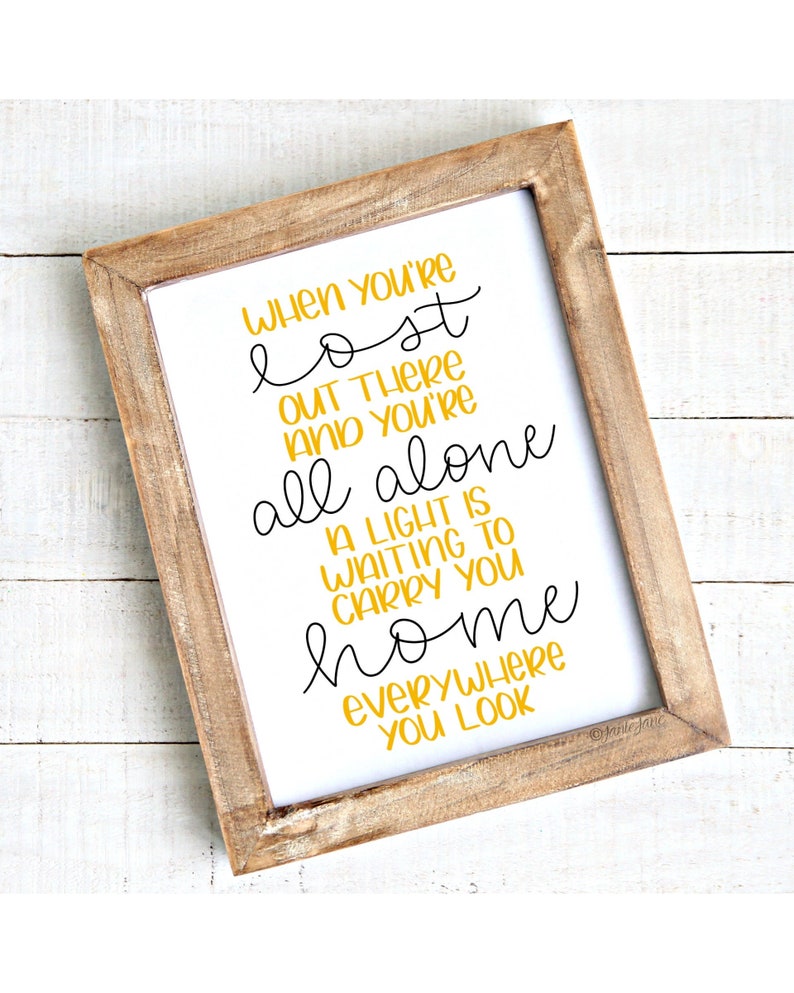 Everywhere You Look Full House Theme Song Hand Lettered 8x10 - Etsy Everywhere You Look Full House Theme Song Hand Lettered 8x10 - Etsy