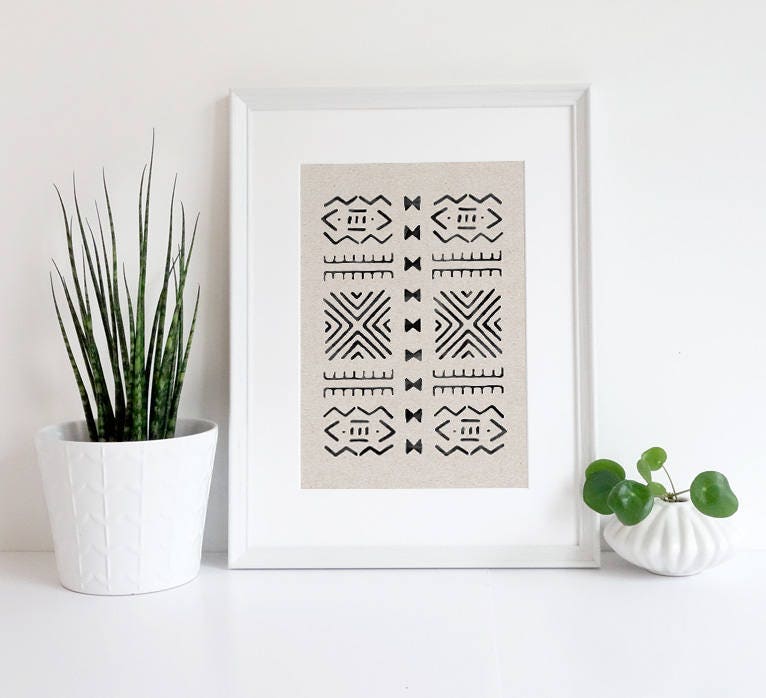 Aztec Printable Tribal Art Instant Download Digital - Etsy