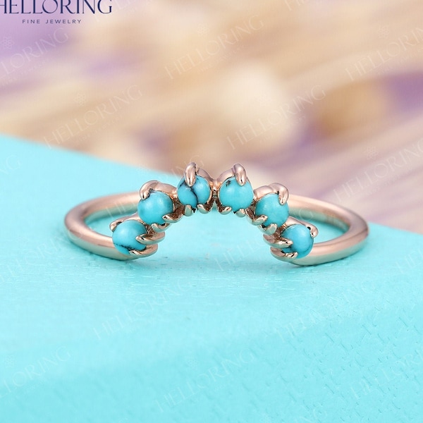 Turquoise Wedding Ring - Etsy