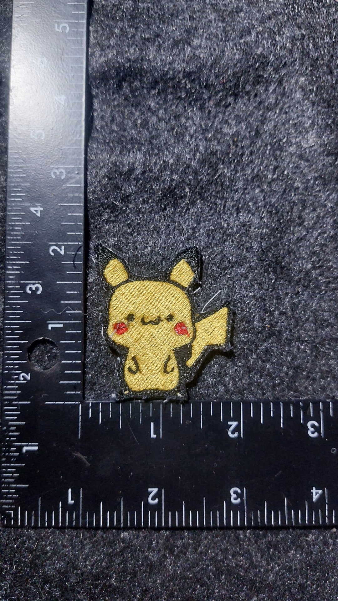 Chibi Inspired Pikachu Embroidered Patch - Etsy
