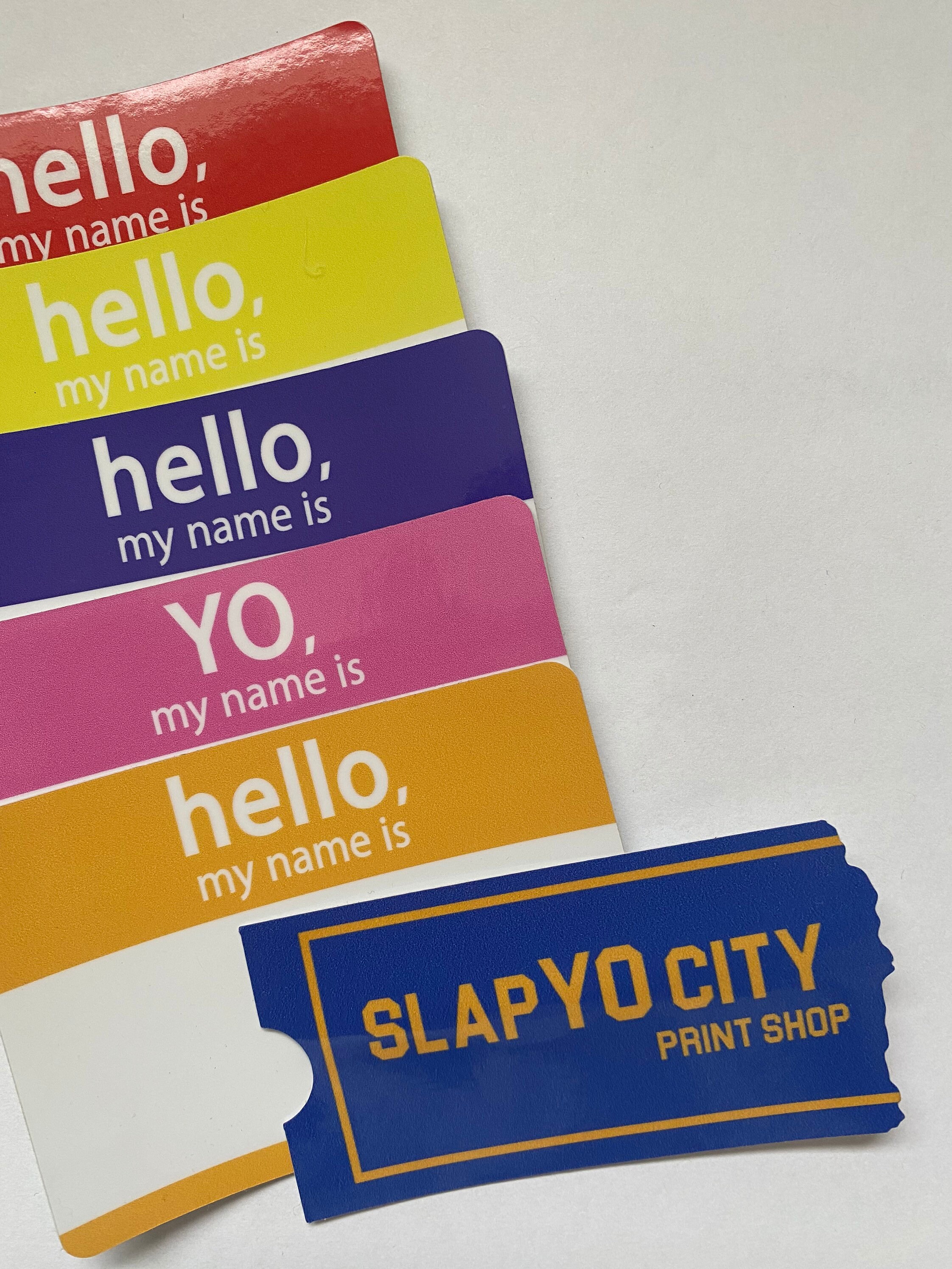 Graffiti Stickers Hello My Name Is