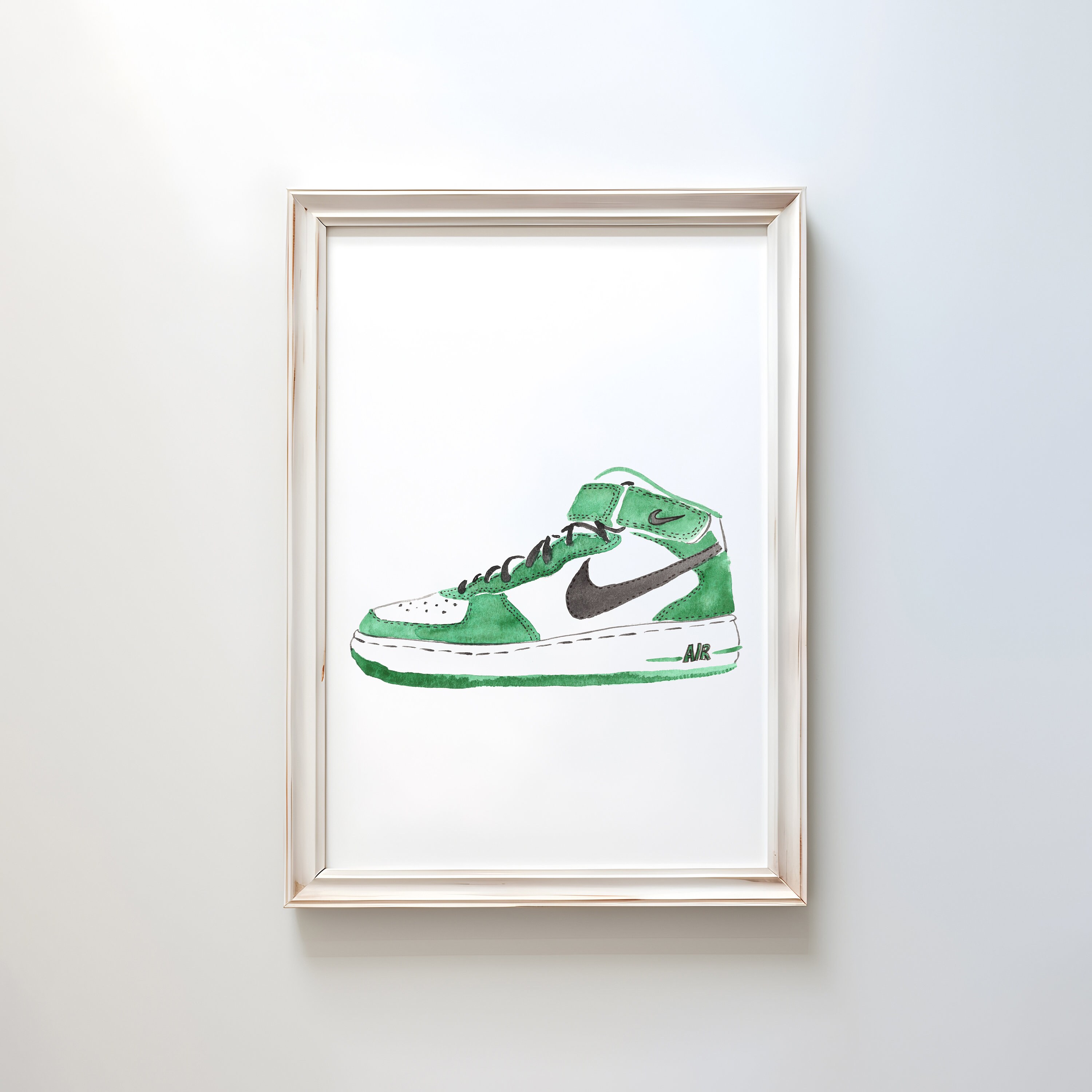 DIGITAL DOWNLOAD, Nike Art Download, Nike Artwork, Nike Shoe Print ...