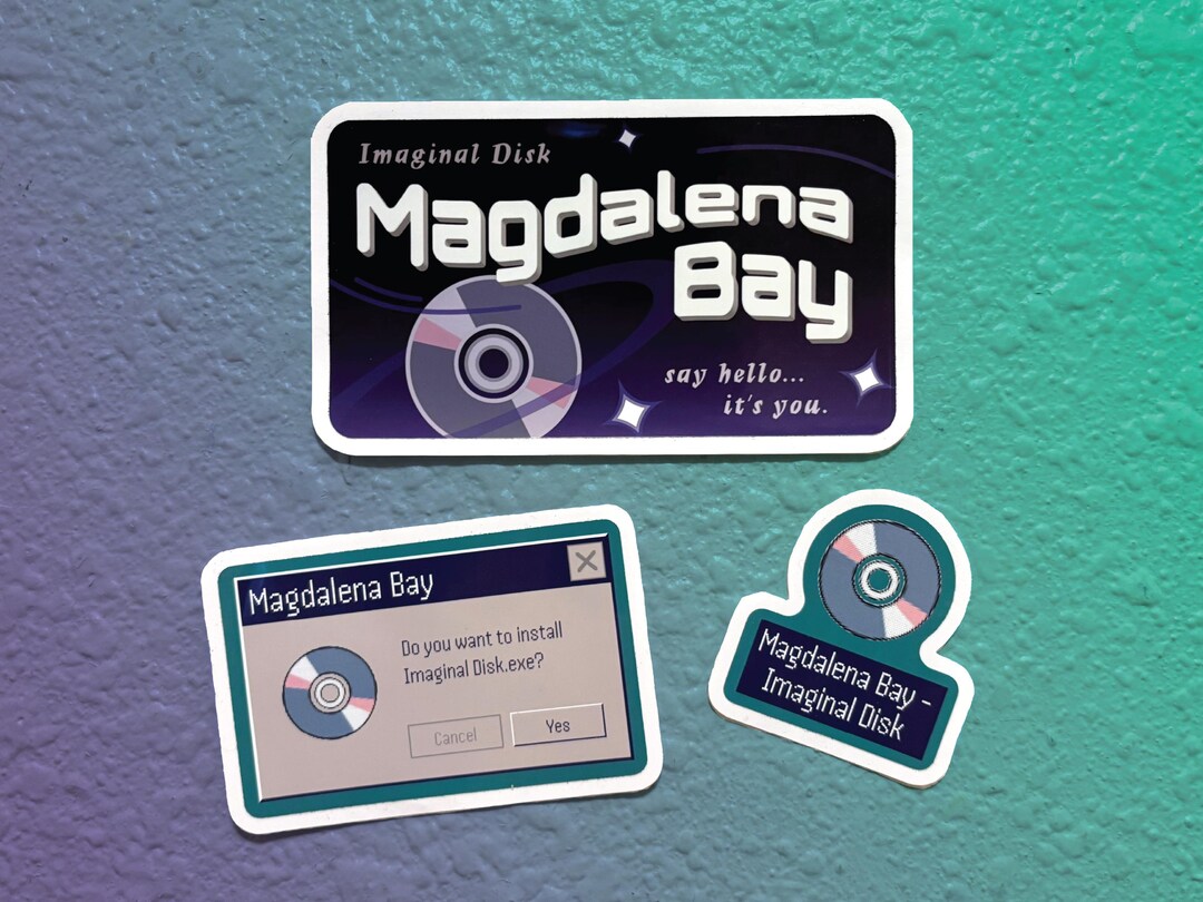 Magdalena Bay "imaginal Disk" Stickers | Glossy Diecut Vinyl 3 Piece ...