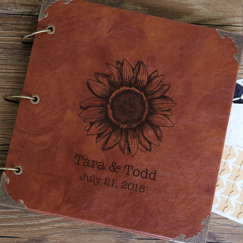 Sunflower Guest Book - Etsy