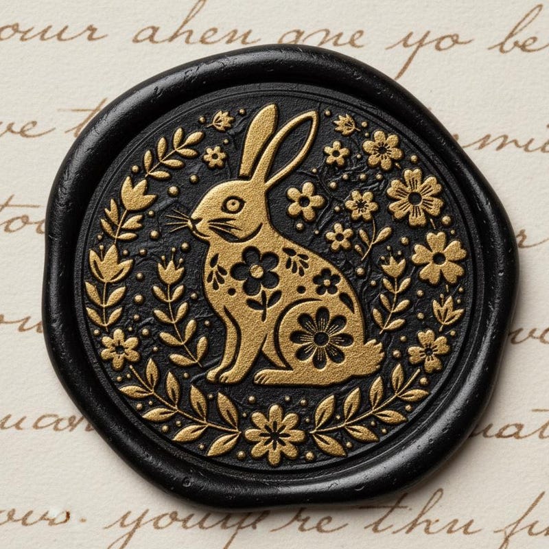 Rabbit Stamp for Wax Seal - Etsy