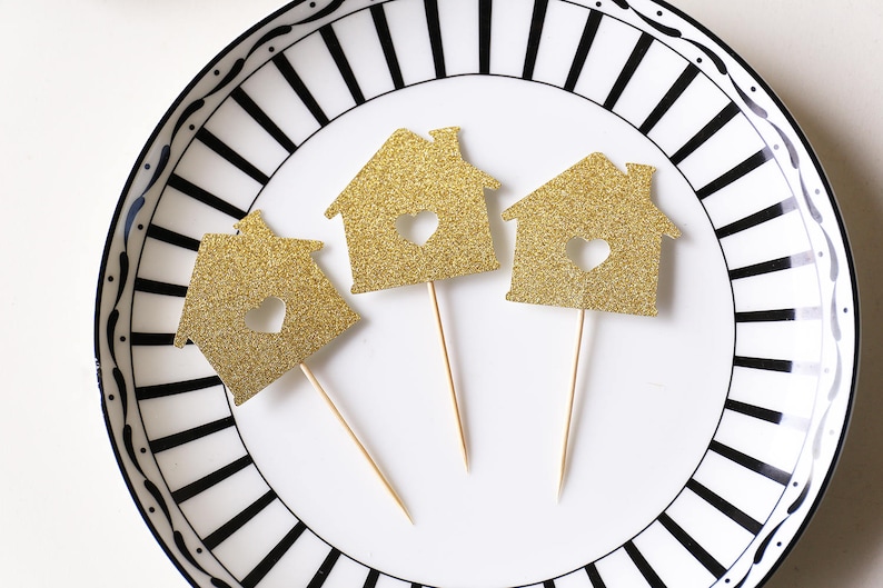 New House Party Cupcake Topper/housewarming Party Cupcake | Etsy
