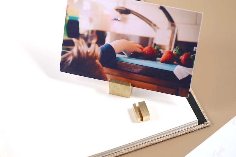 Mini Gold Brass Card Holders, Custom Engraved Wedding Card Stands ...