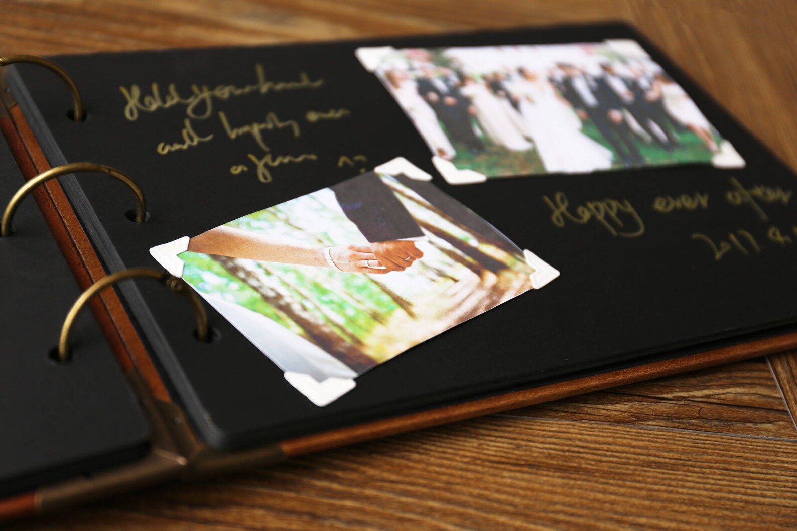 12x12 Inches Personalized Monogram Leather Photo Album /custom Wedding ...