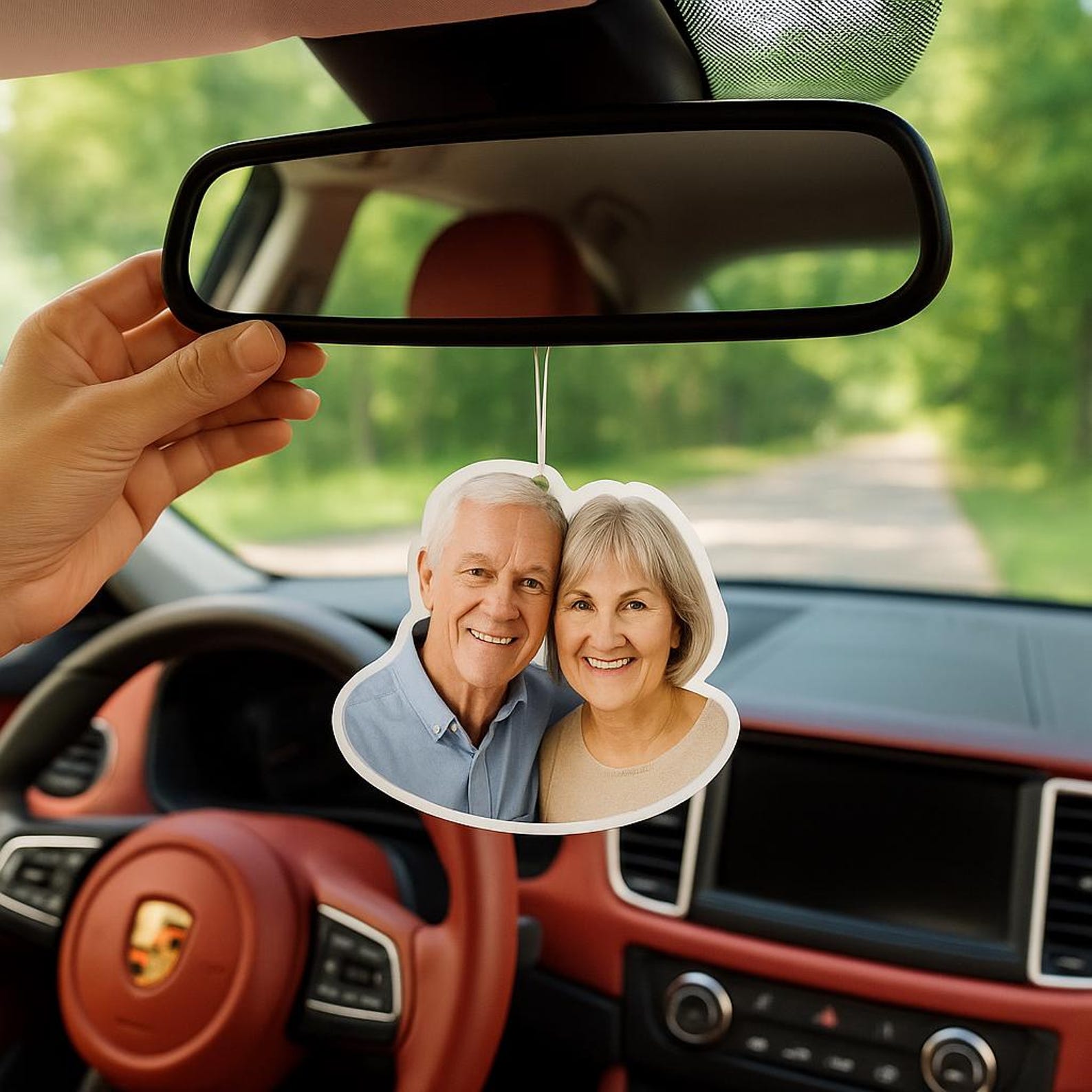 Personalized Picture Air Freshener, Custom Air Freshener, Couples Car ...