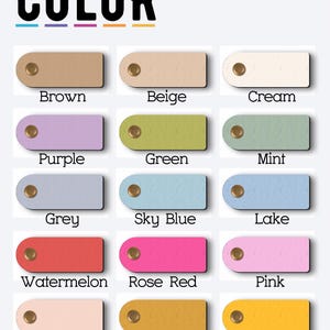 Personalized Blanket Tags, Faux Leather Labels, Custom Name Tags ...