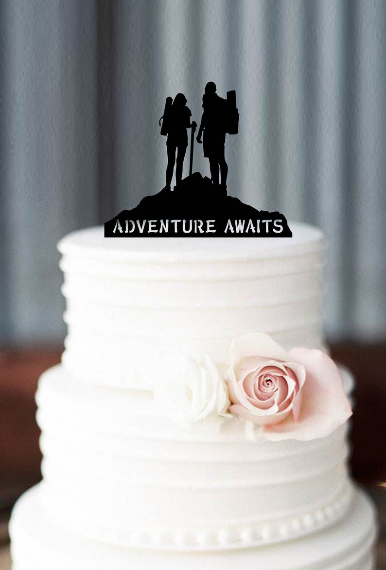 Customized Adventure Wedding Cake Topper /Personlized Bride | Etsy
