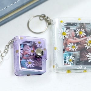 Mini Photo Album Keychain, Personalized Mini Photo Album, Anniversary ...