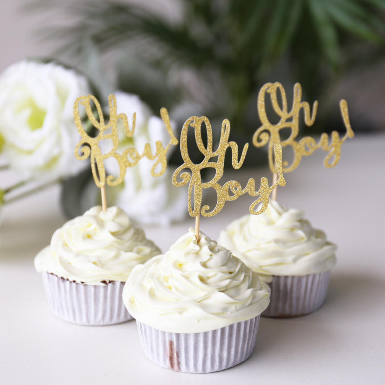 Oh Boy Cupcake Topper /birthday Cup Cake Topper/table | Etsy