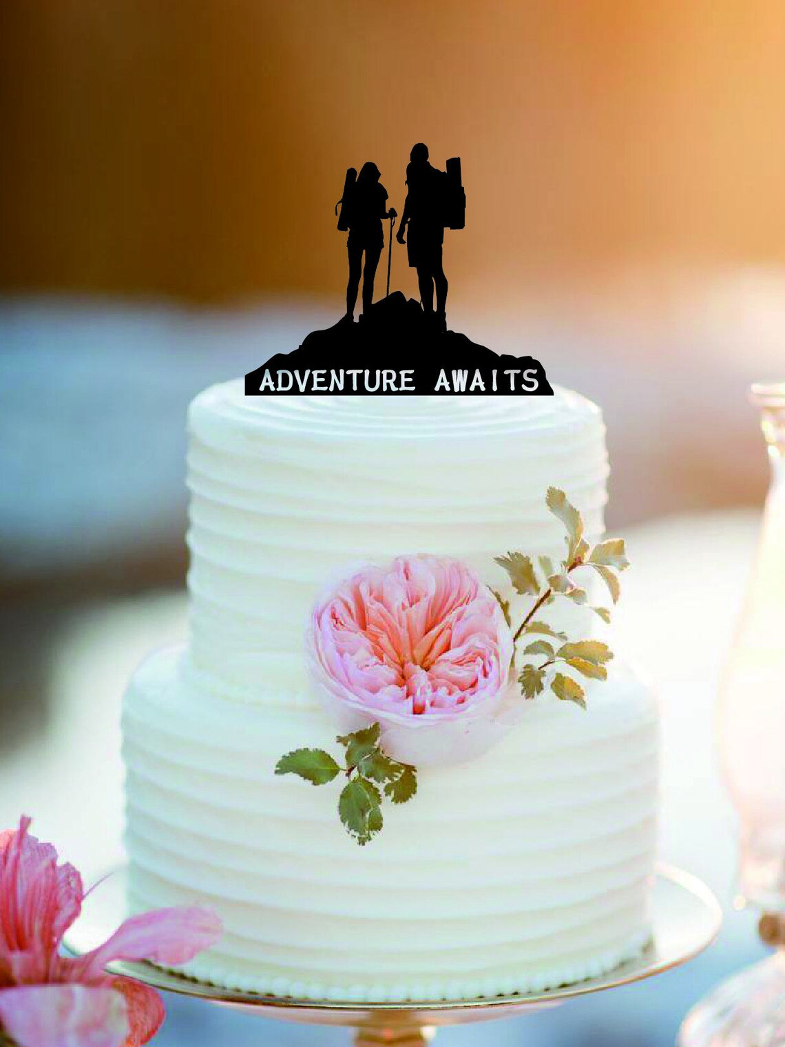 Customized Adventure Wedding Cake Topper /Personlized Bride | Etsy