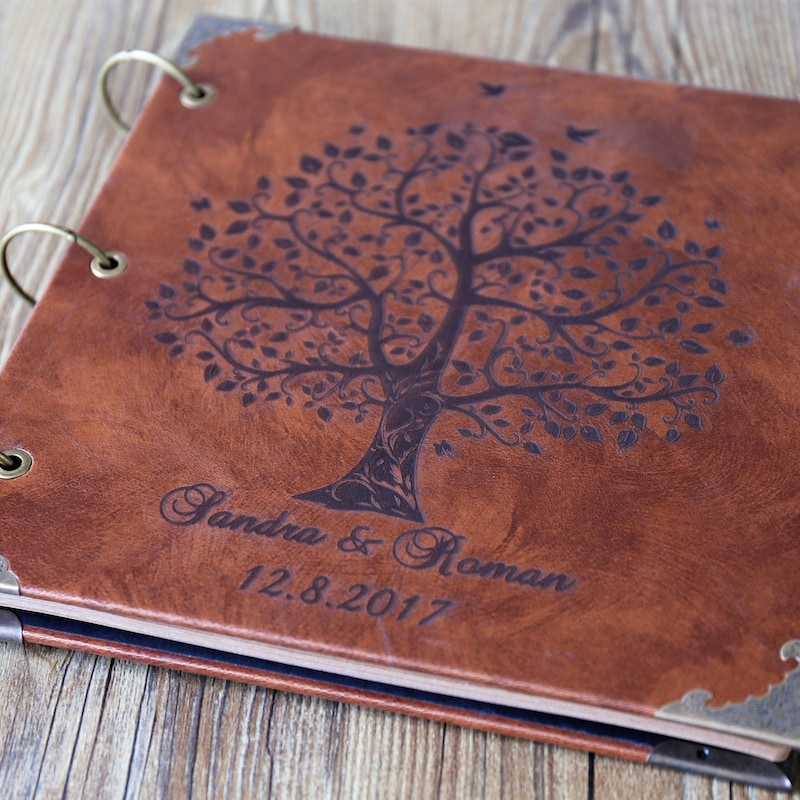 Leather Family Tree Album - Etsy