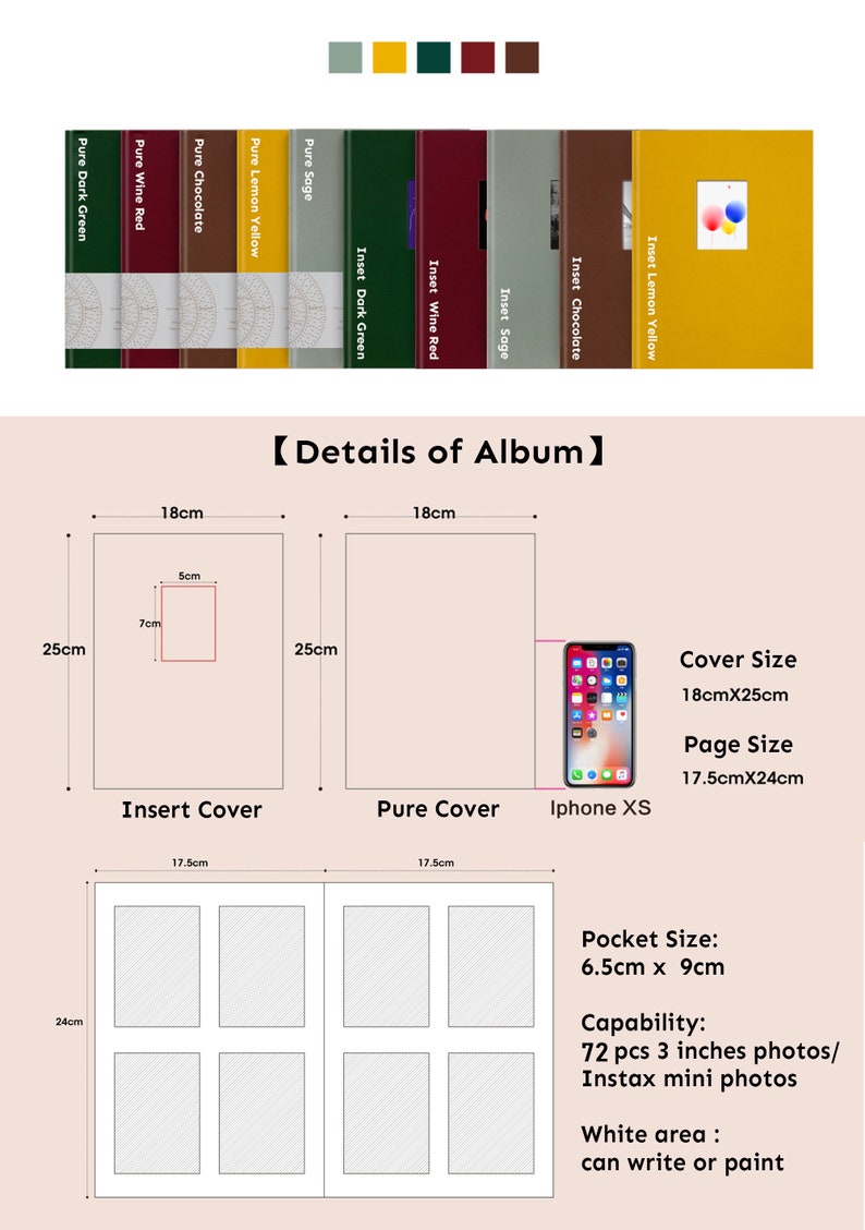 72 Photos Instax Mini Photo Album, Custom Instax Mini Photo Memory Book ...