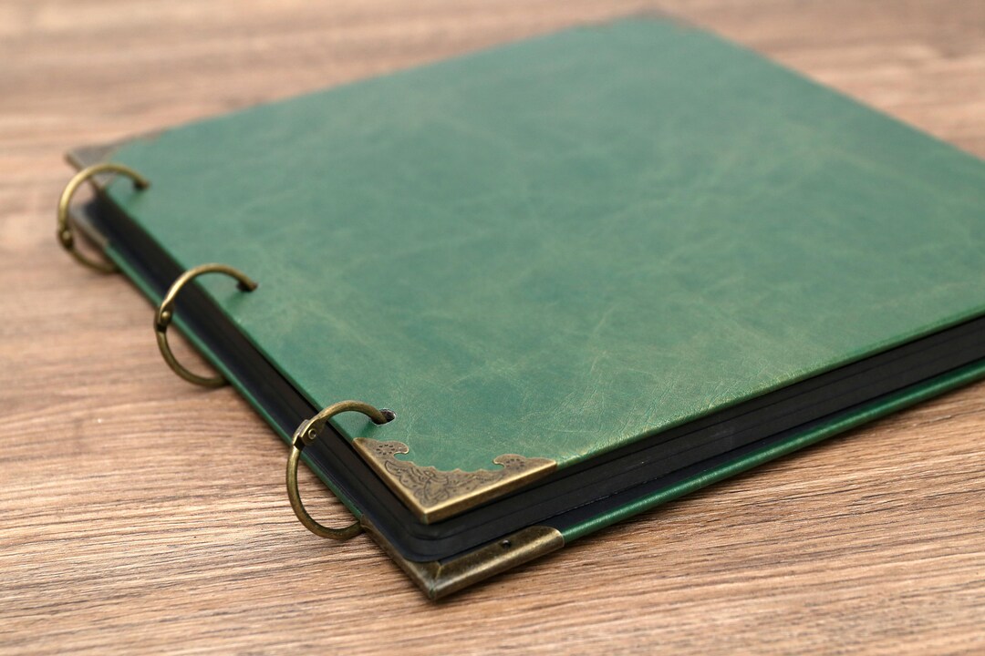 Personalized Green Leathe Photo Album/custom Family Tree Album/ Life of ...
