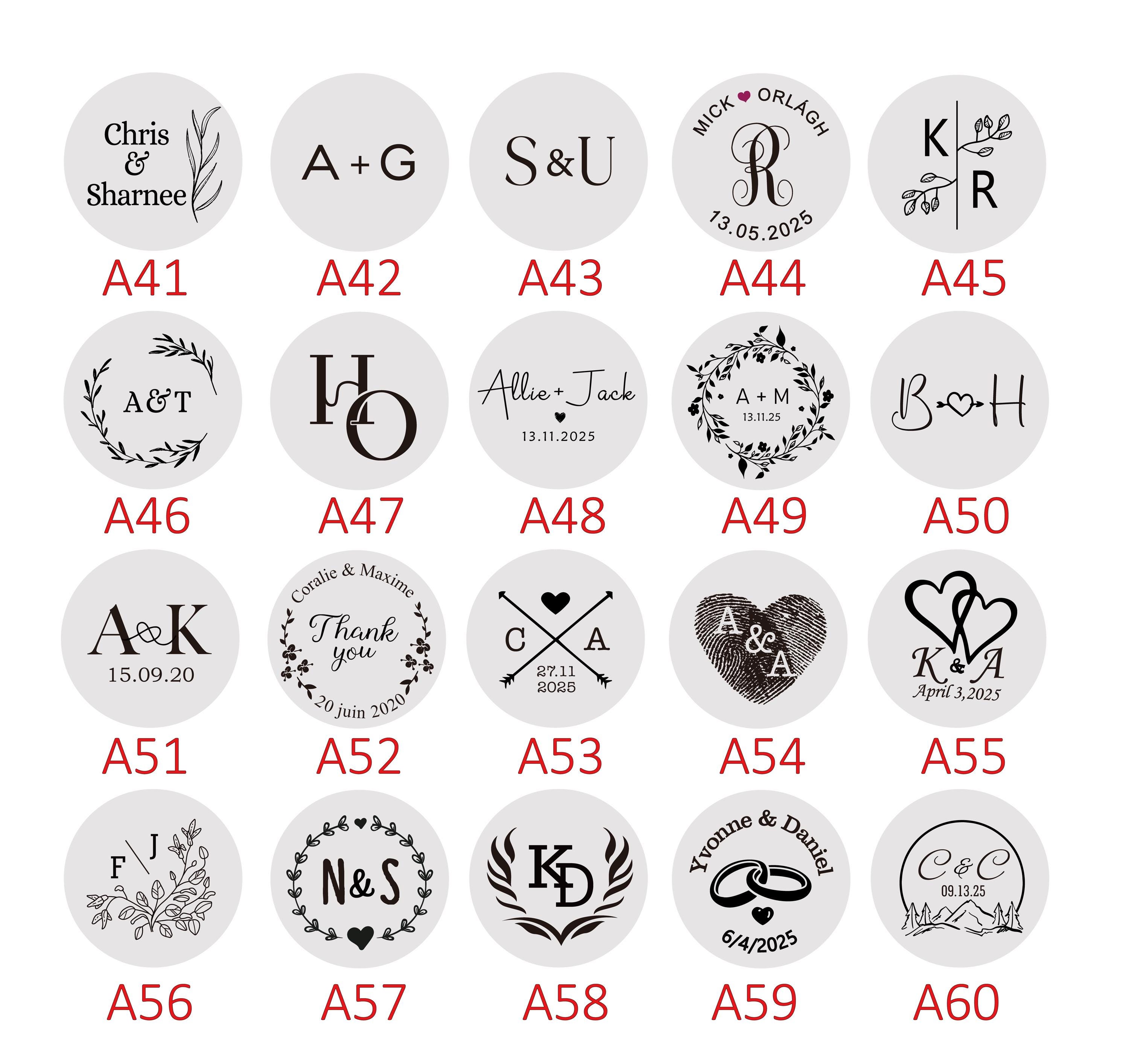 Custom Self-inking, Personalized Logo Stamp, Monogram Stamp, Refill Ink ...