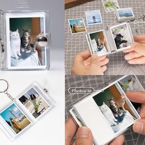 Mini Photo Album Keychain, Daissy Mini Photo Album, Anniversary Gift ...