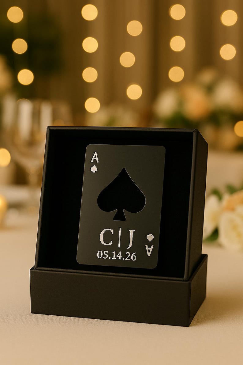 Custom Ace of Spades Bottle Opener - Personalized Poker-themed Gift for ...