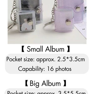 Mini Photo Album Keychain, Personalized Mini Photo Album, Anniversary ...