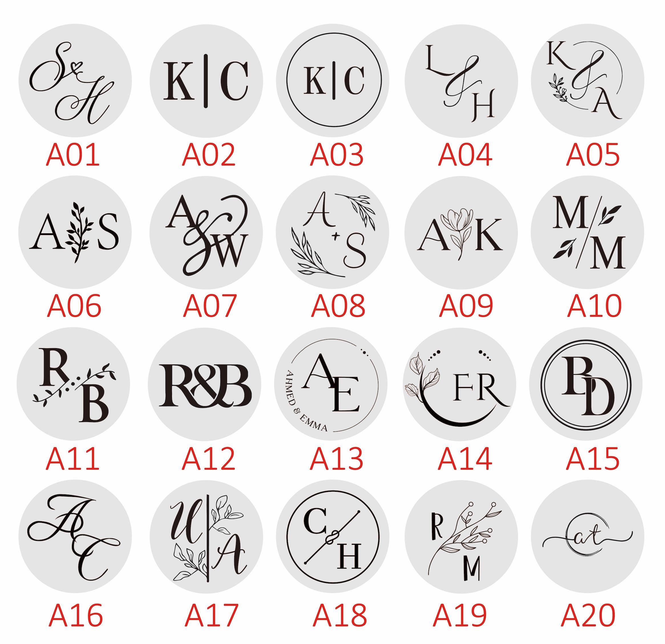 Custom Self-inking, Personalized Logo Stamp, Monogram Stamp, Refill Ink ...