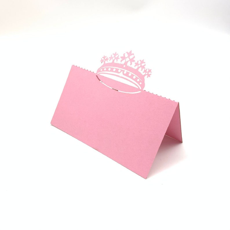 Queen Crown Place Cards/laser Cut Food Tent Cards/wedding - Etsy