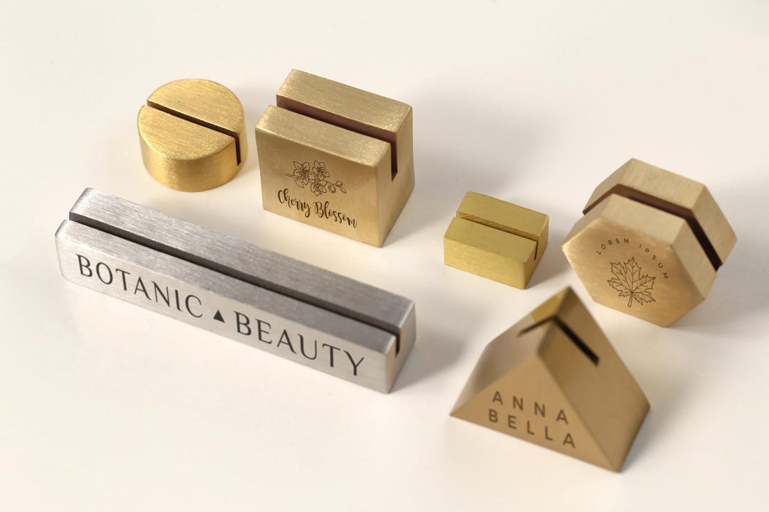 Personalized Card Holders, Wedding Card Stands, Custom Engraved Place ...