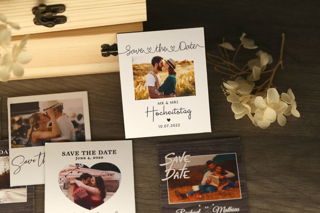 Personalized Photo Save the Date Magnet,custom Photo Fridge Magnets ...